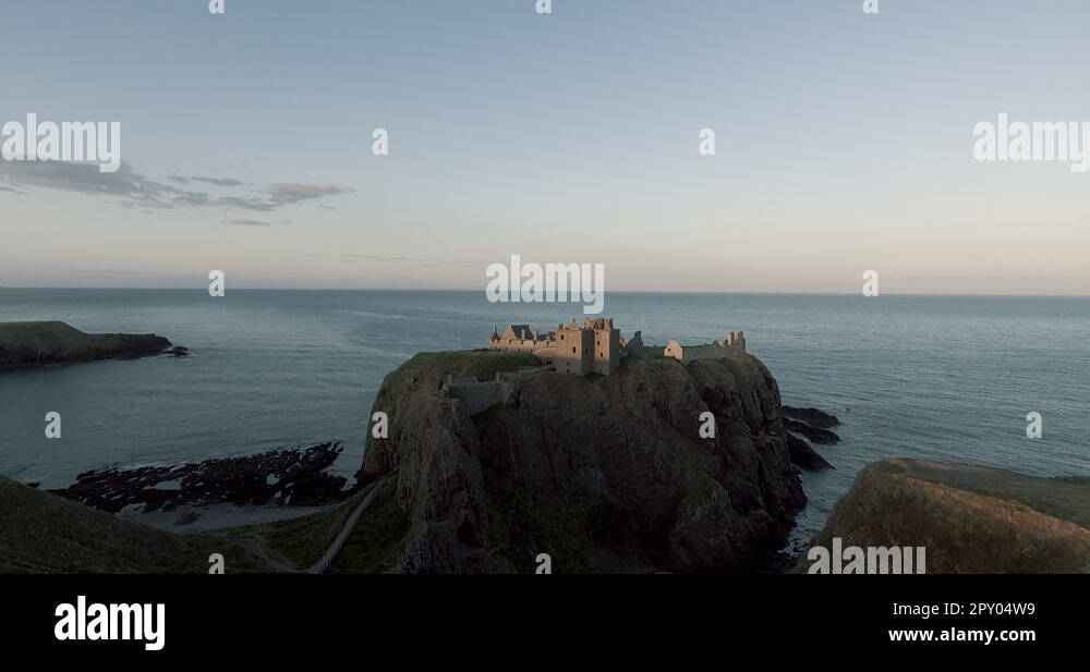 Castle historic ruins with ocean background Stock Videos & Footage - HD ...