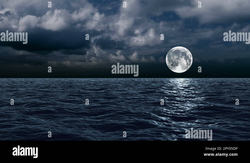 Moon by the sea Stock Videos & Footage - HD and 4K Video Clips - Alamy