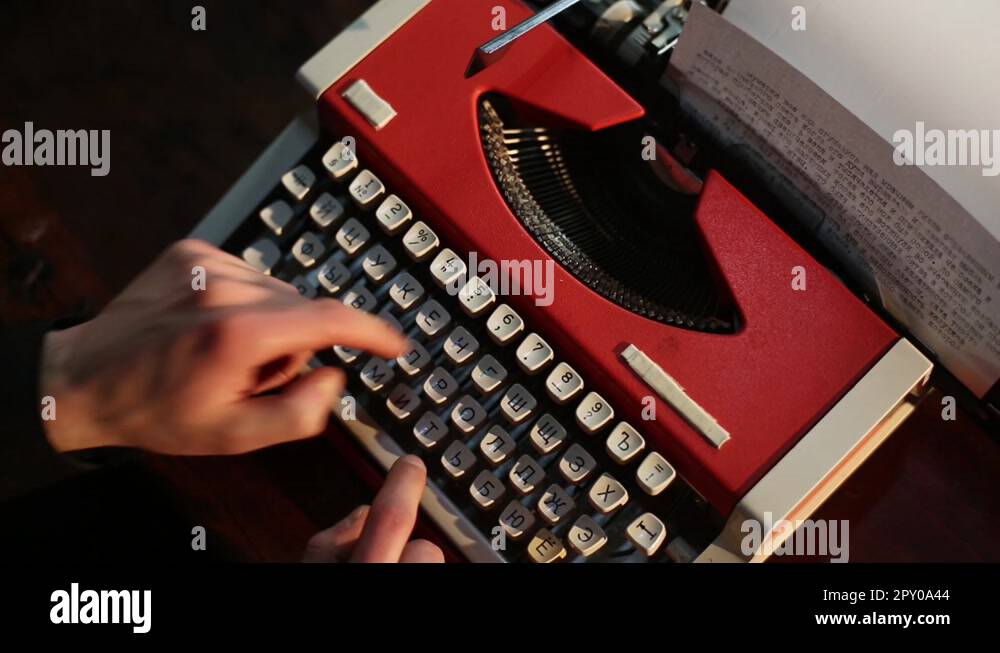 Man hands using typewriter Stock Videos & Footage - HD and 4K Video ...