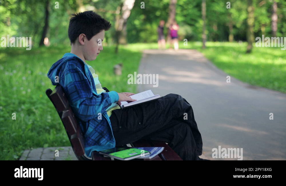 Portrait young boy reading book Stock Videos & Footage - HD and 4K ...