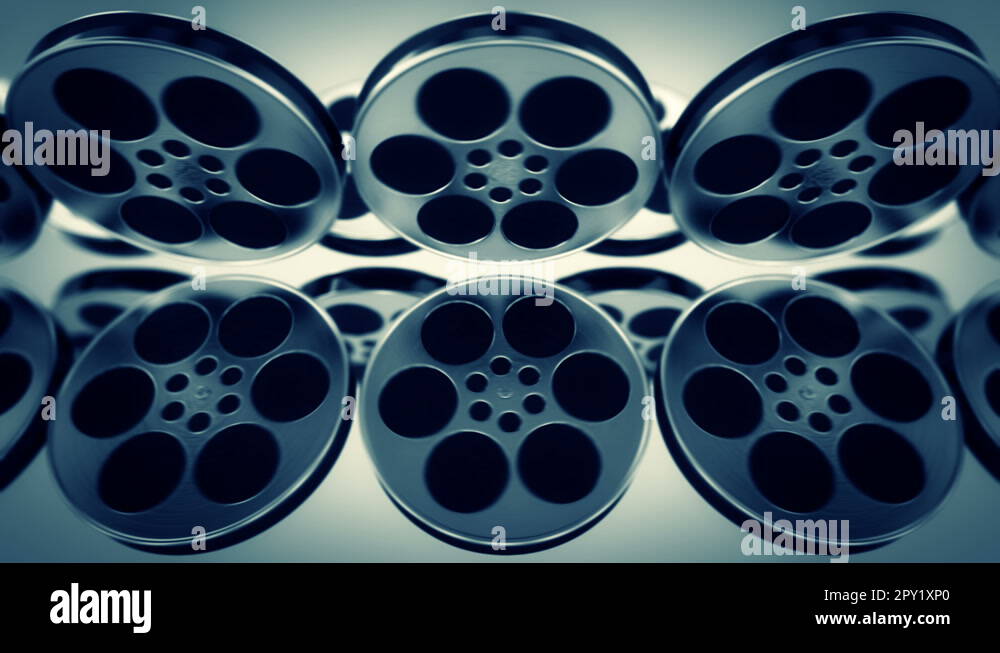 Film reel loopable animation Stock Video Footage - Alamy