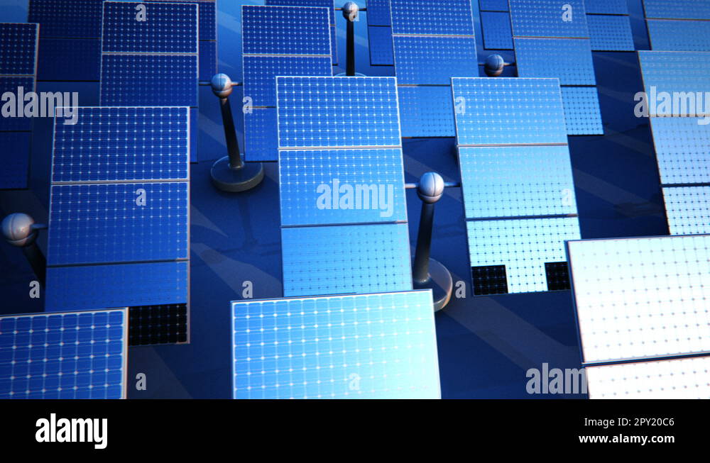 Solar sustainable energy panels Photovoltaic renewable power supply ...