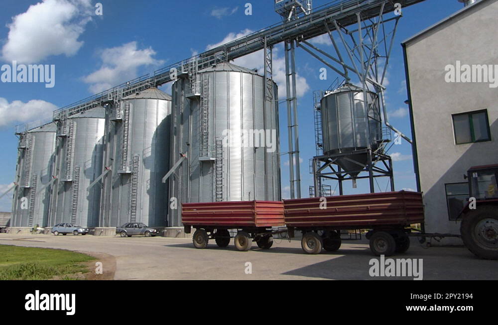 Agricultural silo building exterior Stock Videos & Footage - HD and 4K ...