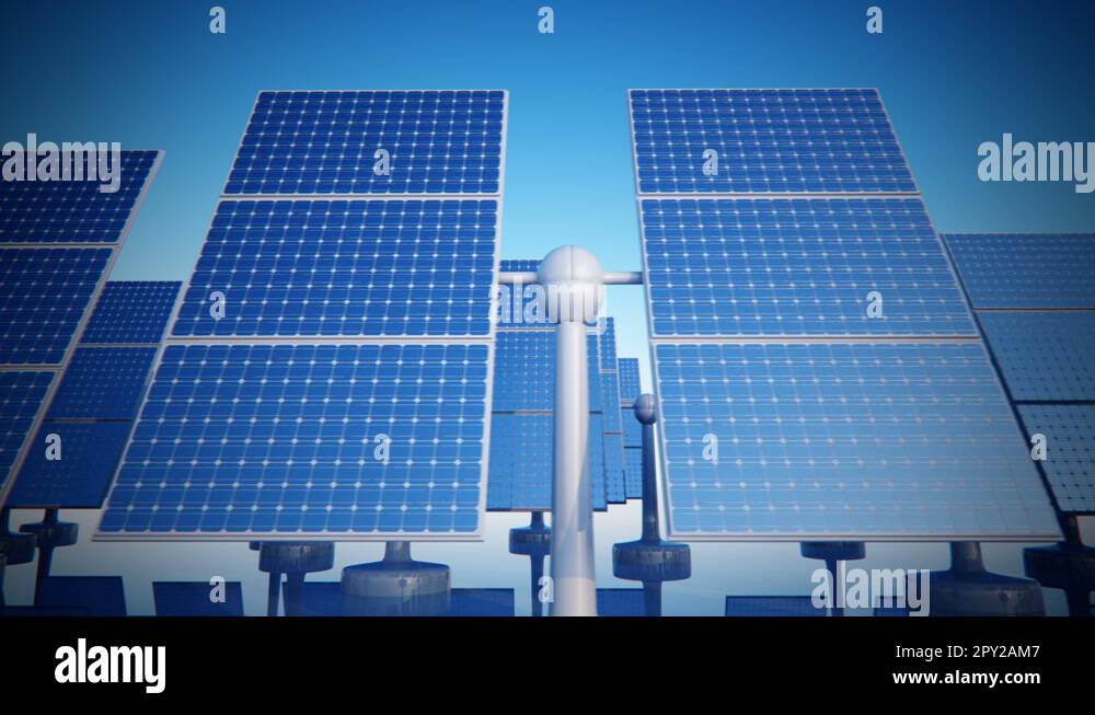 Solar sustainable energy panels Photovoltaic renewable power supply ...