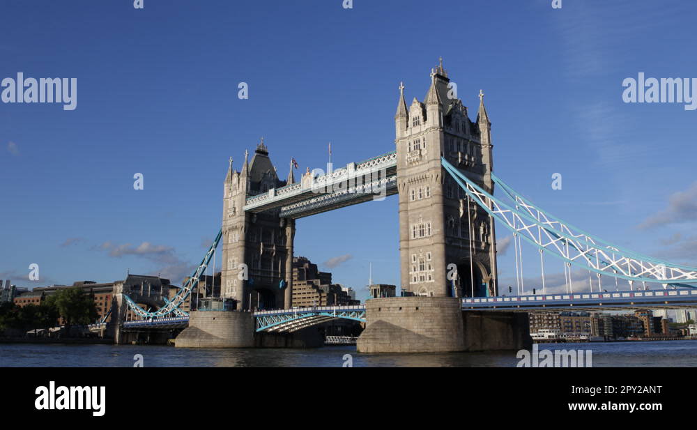 Ultra HD 4K Drawbridge Landmark Tower Bridge London Skyline England ...