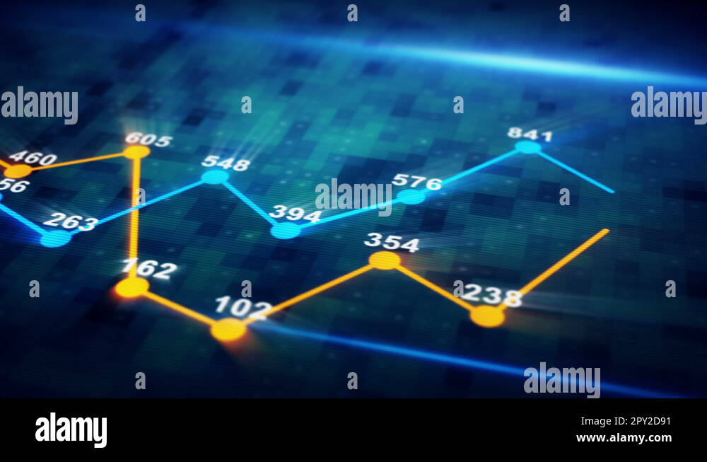 futuristic graph chart seamless loop animation Stock Video Footage - Alamy