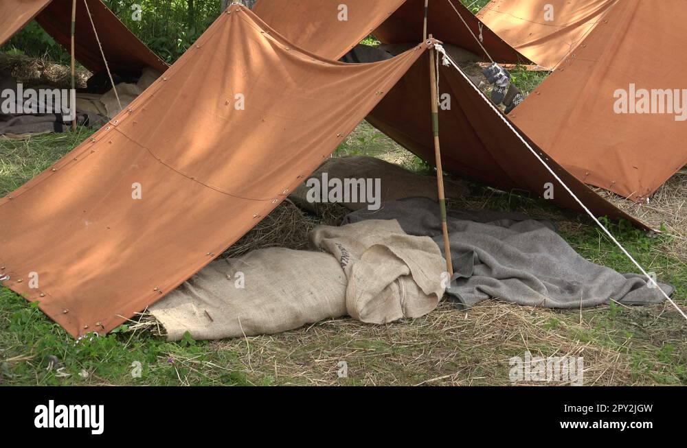 Military tent camp. The first world war. 4K Stock Video Footage - Alamy