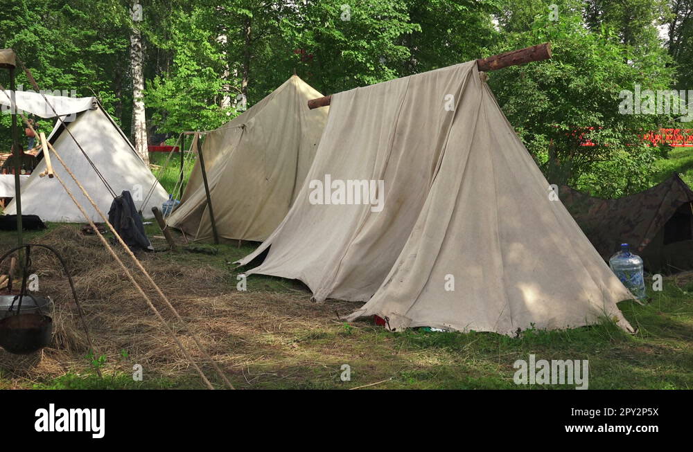 Military tent camp. The first world war. 4K Stock Video Footage - Alamy