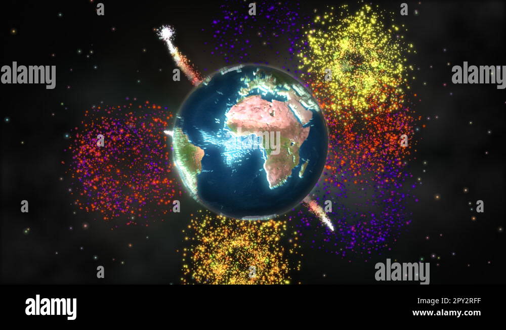 Earth planet fireworks Stock Videos & Footage - HD and 4K Video Clips ...