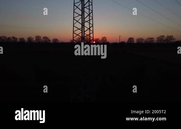 Tall power pole sun Stock Videos & Footage - HD and 4K Video Clips - Alamy