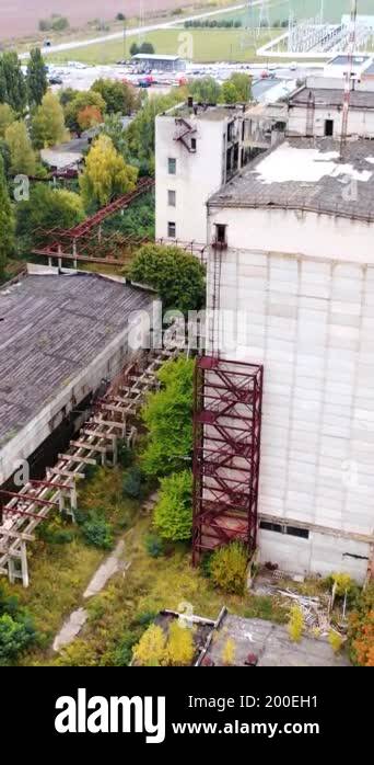 Empty factory caused by the world crisis. Abandoned buildings of ...