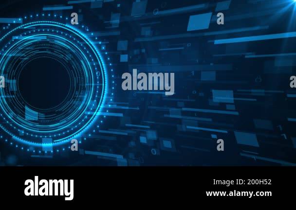 Technology Round hud futuristic interface target background. Circle ...