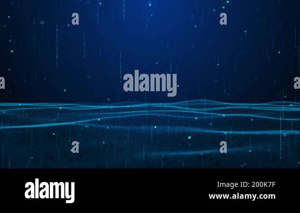 Digital cyber space technology background for sci fi landscape data ...