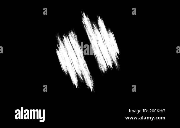 Ink paint white brush stroke transition animation. transition effect of ...