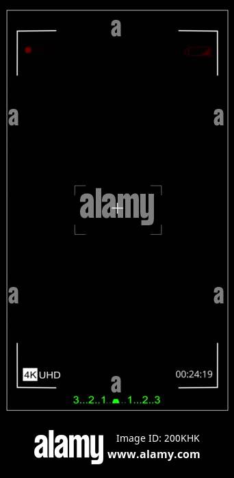 Camera Recording Screen Overlay Surveillance CCTV monitoring screen ...