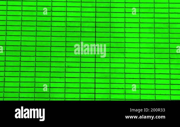 green screen (chroma key) animated stop motion grid texture halftone retro vintage style loop ...