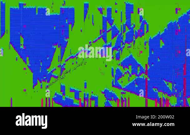 Glitch Noise Static Television VFX Pack. Visual Video Effects Stripes ...