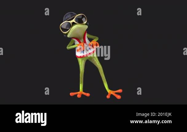 funny rocker frog cartoon character dancing Stock Video Footage - Alamy