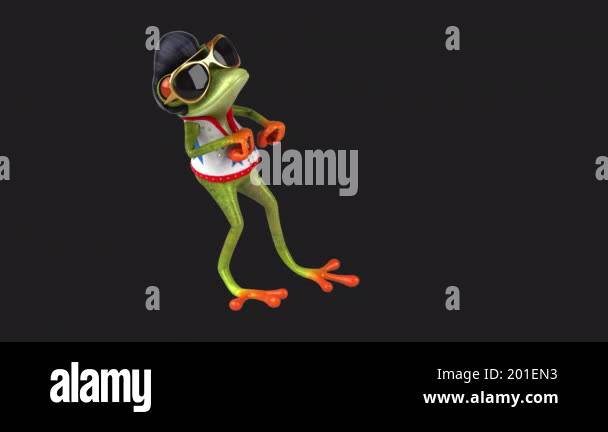 funny rocker frog cartoon character dancing Stock Video Footage - Alamy