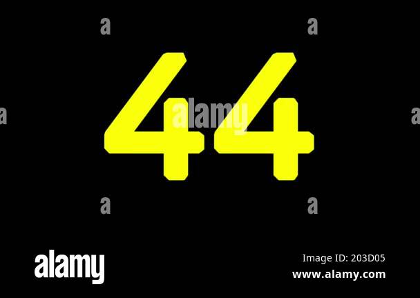 55 seconds countdown timer with bold yellow countdown animation on ...