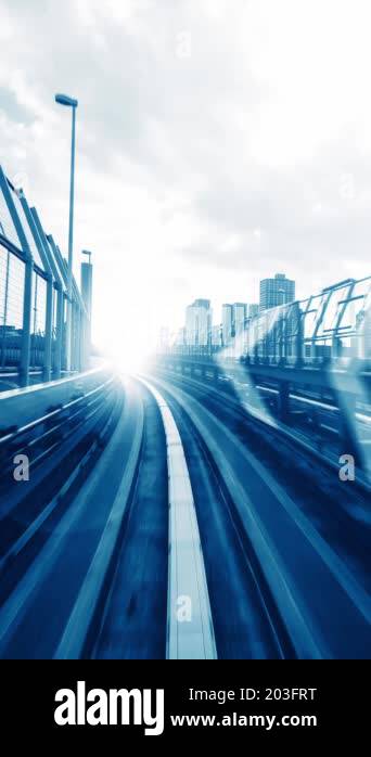 Digital data flow on road in concept of cyber global communication and coding with graphic ...