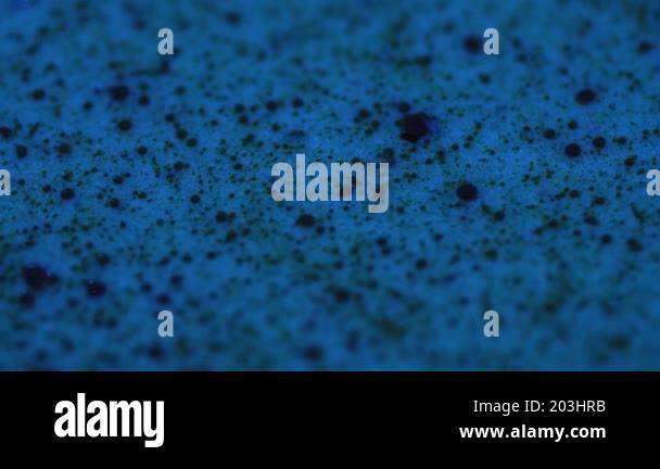 Abstract liquid background with stains and bubbles. Blue, bubbly ...
