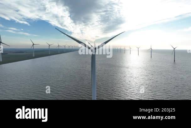 Wind energy offshore aerial Stock Videos & Footage - HD and 4K Video ...