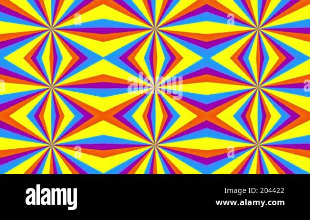 Abstract Retro Multi Color Shape Pattern Background Loop Stock Video ...