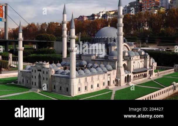 Miniaturk Park in Istanbul. Sultanahmet Mosque in Miniaturk Park ...