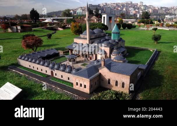 Miniaturk Park in Istanbul. Mevlana Museum in Miniaturk Park, Istanbul ...