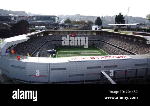 Miniaturk Park in Istanbul, Turkey. Mini stadium in Miniaturk Park ...