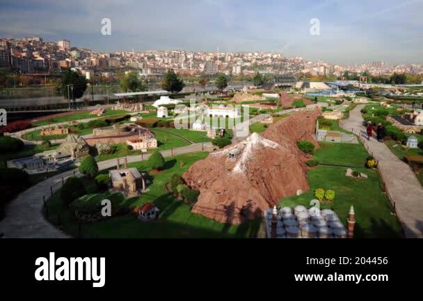 Miniaturk Park in Istanbul, Turkey. Miniaturk is a miniature park in ...