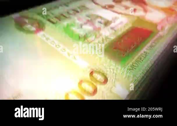 Uruguay money Uruguayan peso counting. 1000 UYU banknotes. Fast cash ...