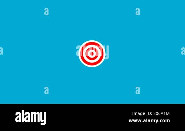 Target Board Animation with arrows Stock Video Footage - Alamy