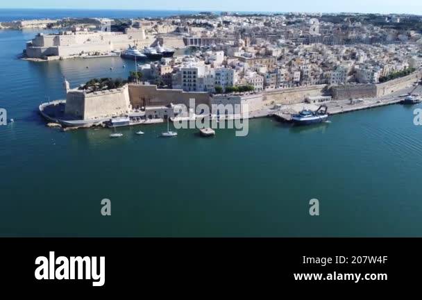 Aerial view of Gardjola gardens - safe heaven gardens, Senglea Point ...