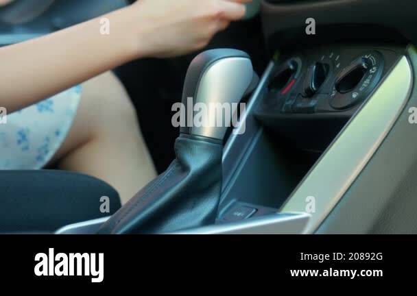 Close up unknown Caucasian woman female rental service client girl ...