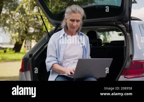 Confused disappointed doubtful Caucasian elderly business woman female ...