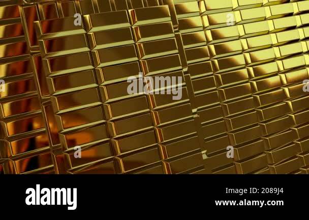 Gold Bars, Elite Background, Reflection, Unique Design, Exclusive Stock ...