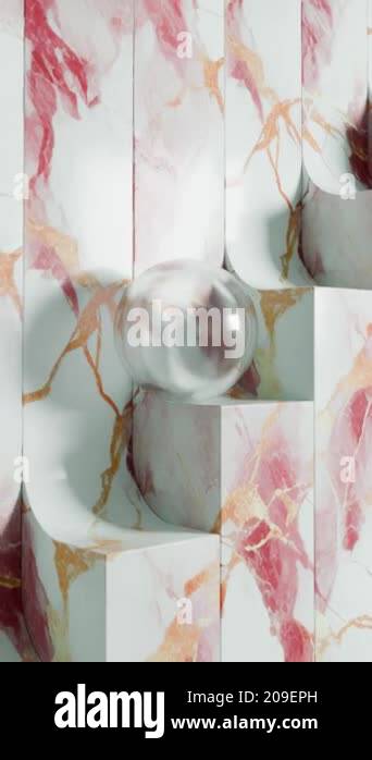 3D sphere Falling From Stairs Stock Video Footage - Alamy