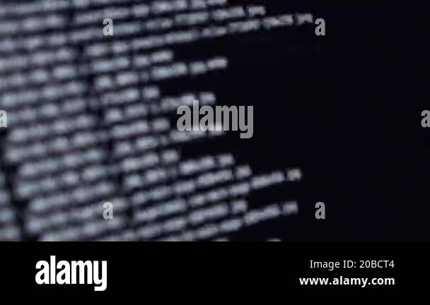 scrolling lines of code on a dark screen, emphasizing dynamic ... scrolling lines of code on a dark screen, emphasizing dynamic ...