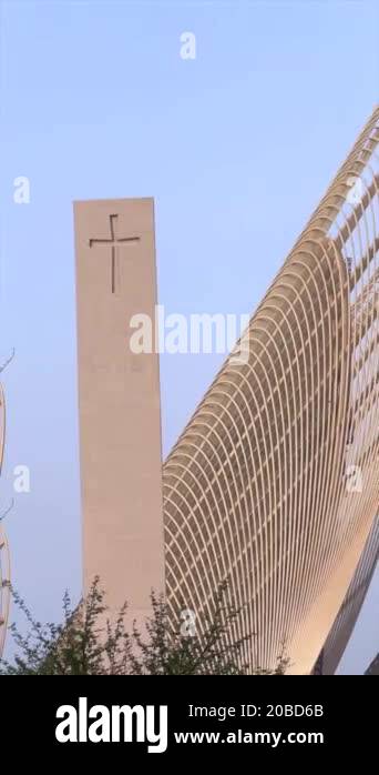Abu Dhabi, UAE - December 10, 2024:Church profile highlights symbolic ...