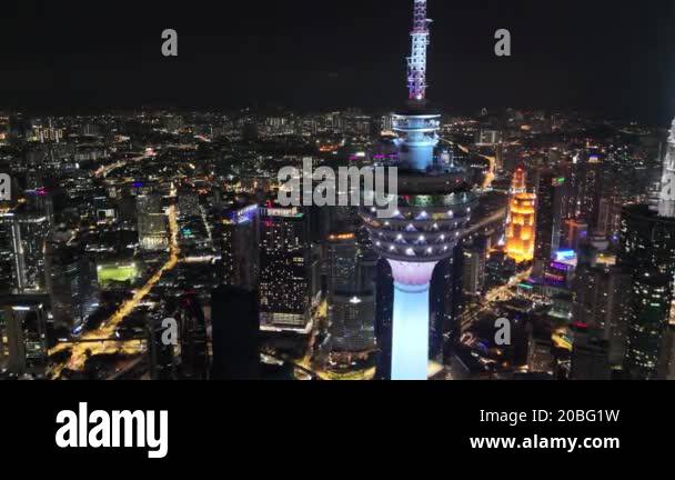 Kuala Lumpur, Malaysia - 05.20.2024: Close-up view of illuminated ...