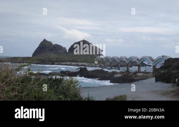 SanSianTai Eight-Arch Bridge in Taidong County, Taiwan 4K Scenic Video ...