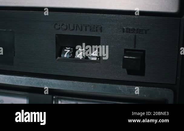 Footage Of A Digital Counter Incrementing Its Numbers In A Smooth And Continuous Loop Perfect