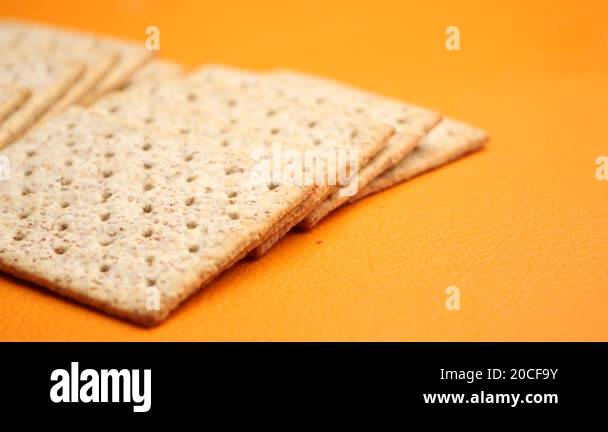 A delightful arrangement of crunchy crackers beautifully laid out on a ...