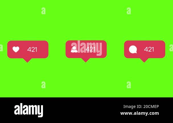 Social Media Counter. Social Media Icons with Animated Likes, Followers ...