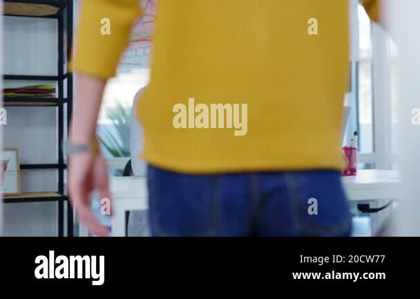 Sick young woman comes to doctor coughing badly suffering covid-19 ...