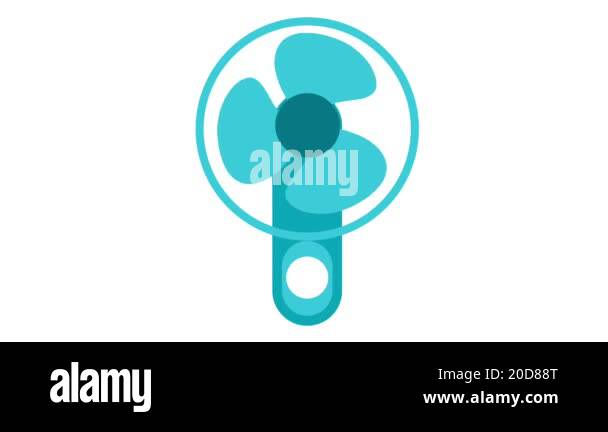 Looping Animation of electric fan provides a refreshing breeze ...
