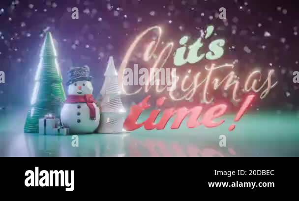 A looping animation featuring a cheerful snowman jumping with joy next ...