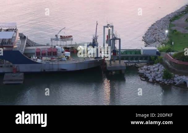 Puntarenas, Costa Rica - APRIL 19, 2024: This aerial shot captures the ...